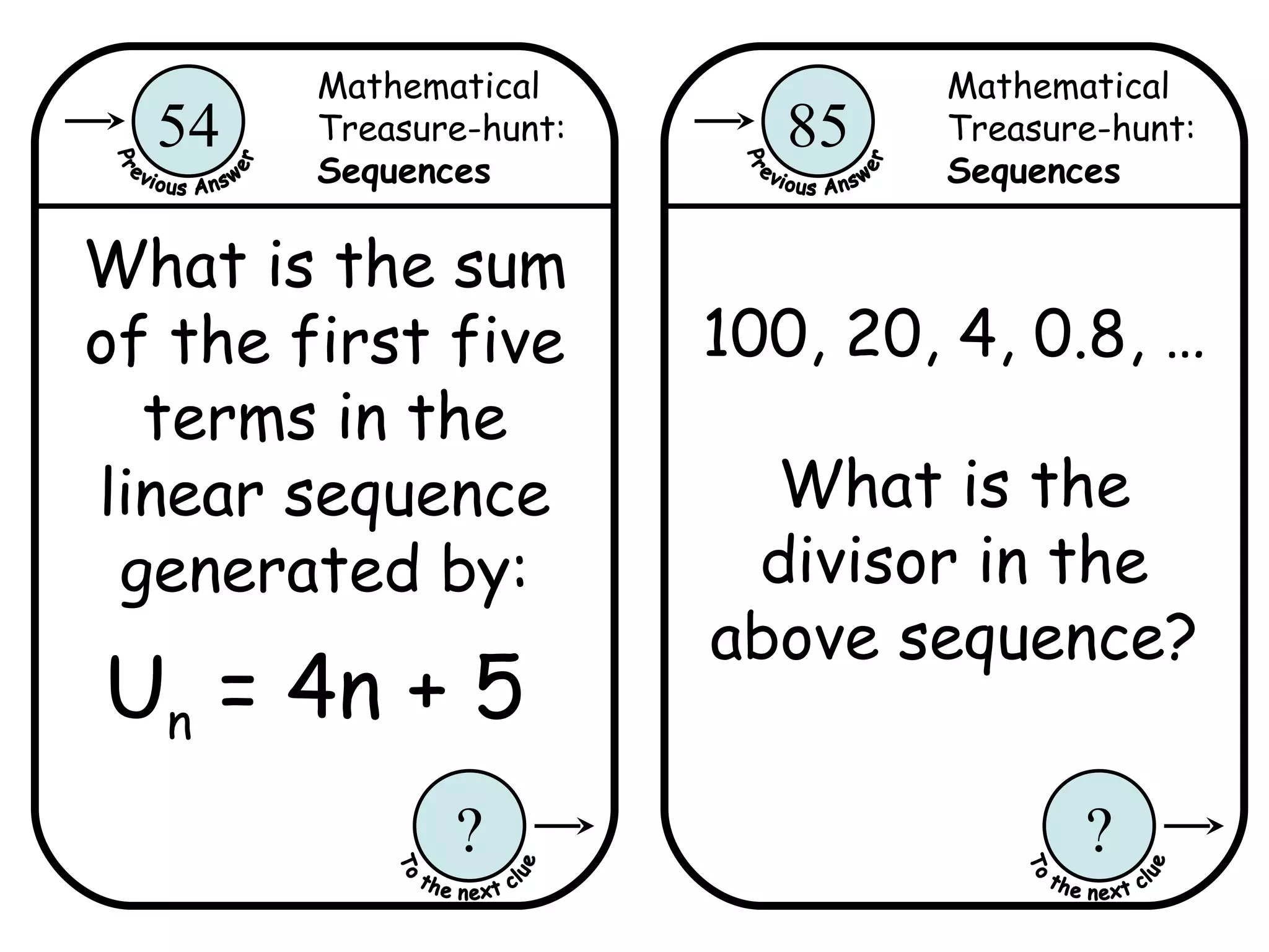 Treasure hunt sequences1296542856 | PPT