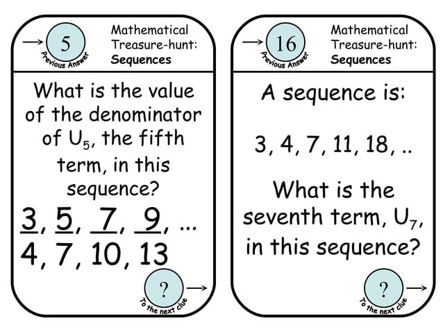 Treasure hunt sequences1296542856 | PPT
