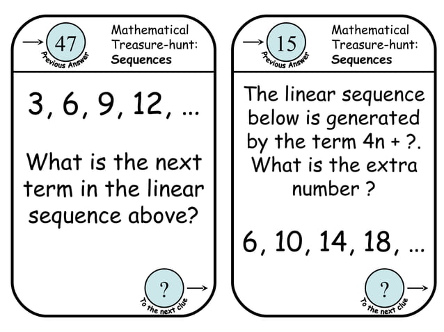 Treasure hunt sequences1296542856 | PPT