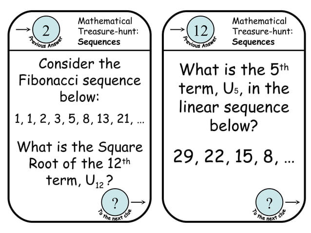 Treasure hunt sequences1296542856 | PPT
