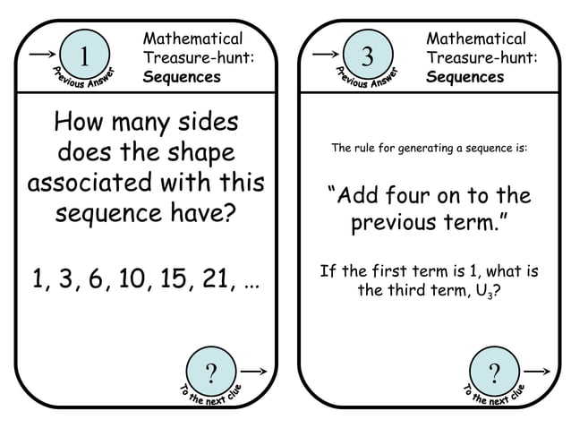 Treasure hunt sequences1296542856 | PPT