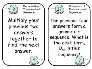 Treasure hunt sequences1296542856 | PPT