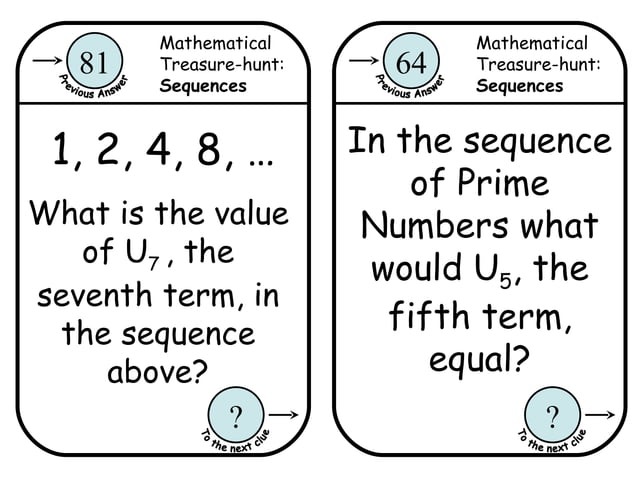 Treasure hunt sequences1296542856 | PPT