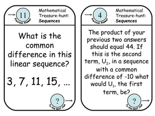 Treasure hunt sequences1296542856 | PPT