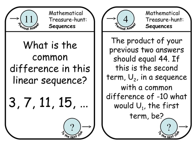 Treasure hunt sequences1296542856 | PPT