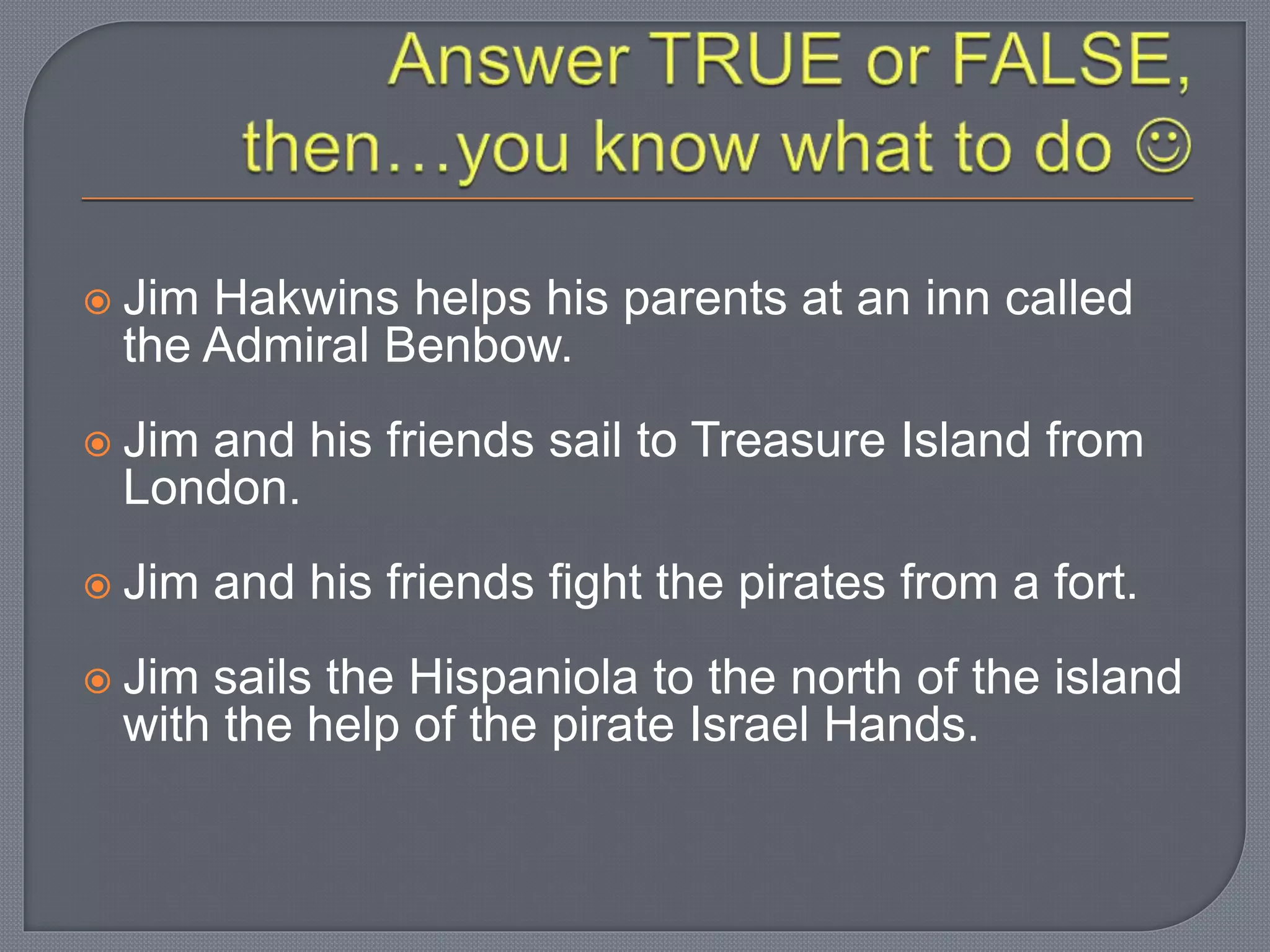 Treasure island test prep | PPT