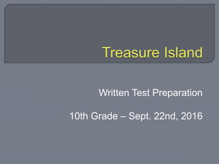 Treasure island test prep | PPT