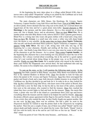 Treasure island summary | DOC