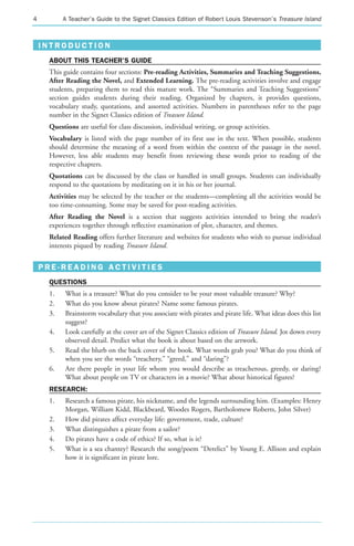 Treasureisland teaching guide | PDF | Entertainment