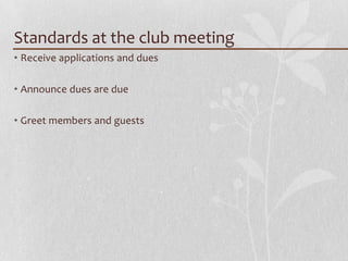 Club Officers Training - Treasurer | PPTX