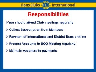 Club Treasurer Role and Responsibilities .ppt