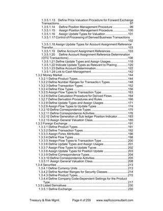 Treasury and risk mgmt config preview | PDF