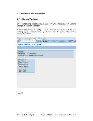 Treasury and risk mgmt config preview | PDF