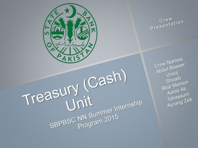 Treasury (cash) unit ppt | PPT