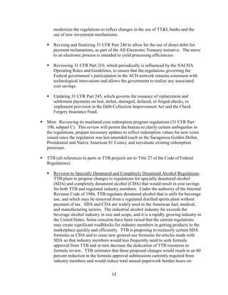 Department of the Treasury Preliminary Regulatory Reform Plan | PDF