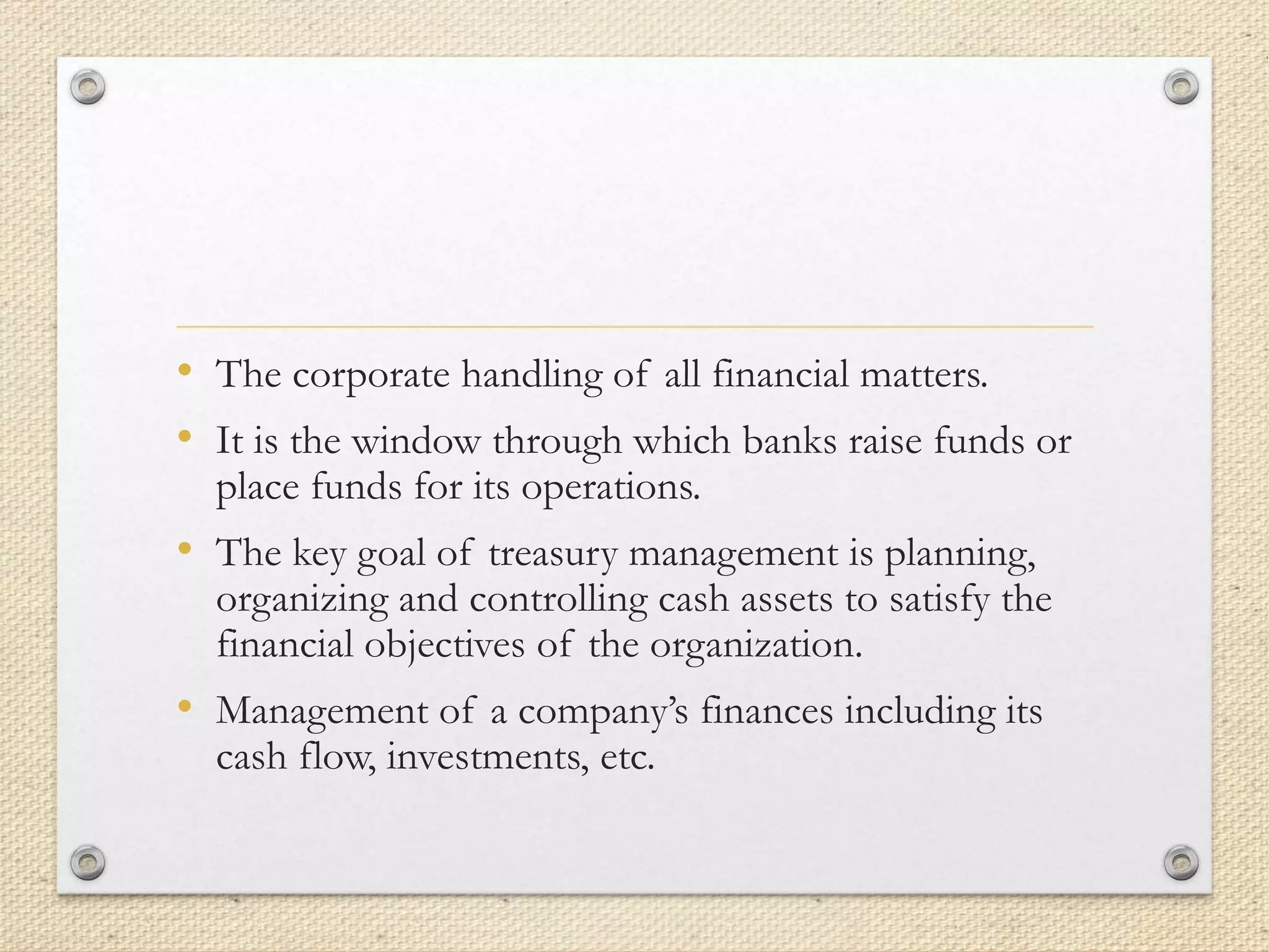 Treasury management 1 | PPTX