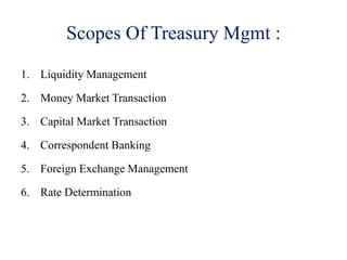 Treasury management | PPTX