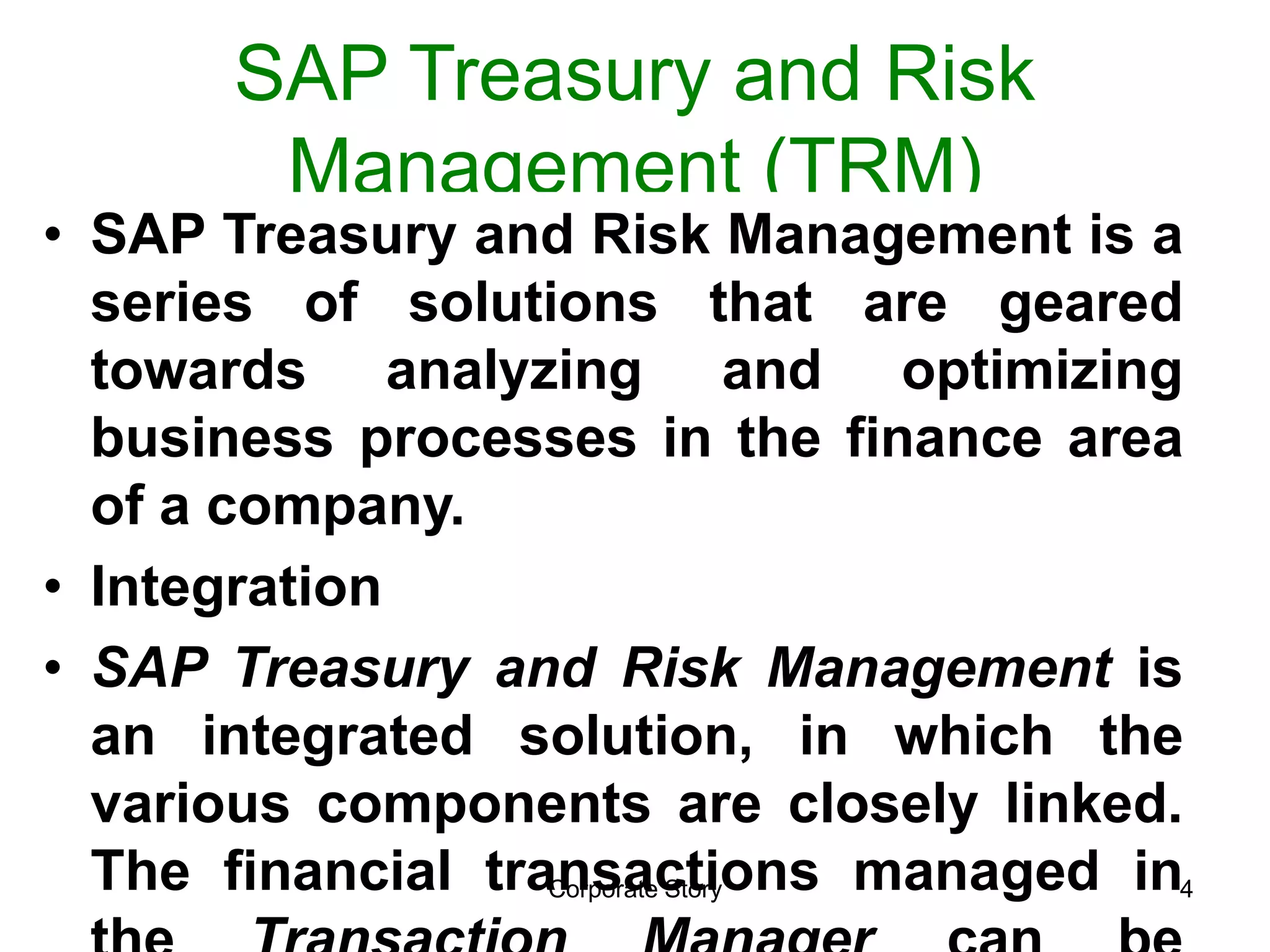 SAP Treasury management | PPT