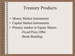 Treasury Products | PPT