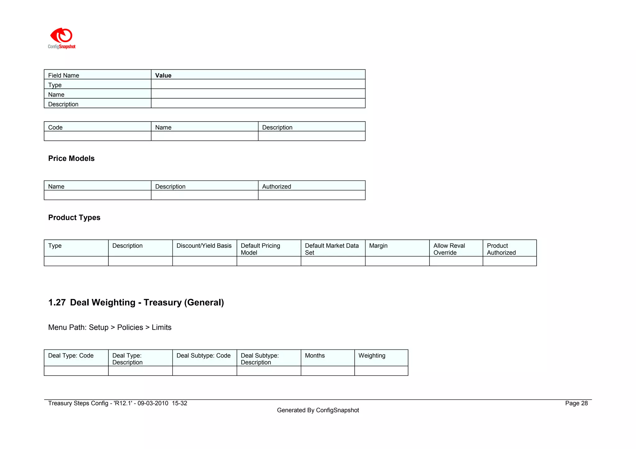 Treasury steps config r12.1 | PDF