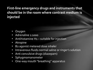 Treat. contrast reaction | PPT