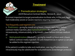 Treat. contrast reaction | PPT
