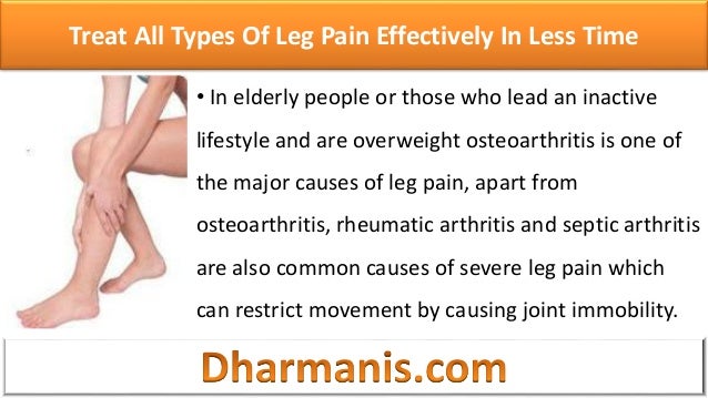 Treat All Types Of Leg Pain Effectively And Safely In Less Time