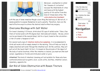 Relief Bowel Obstruction With Home Remedies | PDF