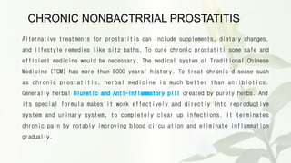 Treat chronic prostatitis by herbal medicine | PDF
