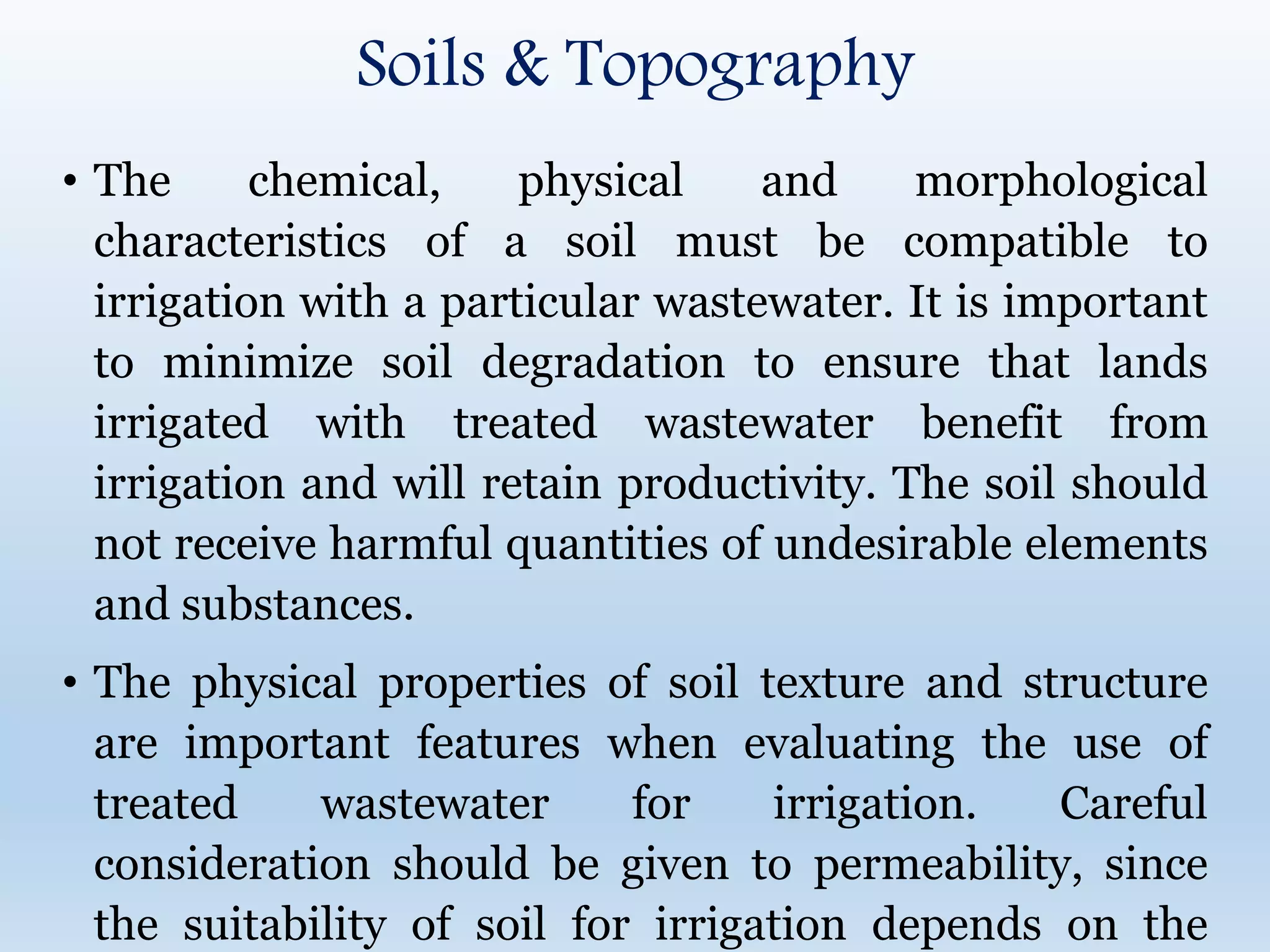 Treated wastewater for Irrigation | PPTX