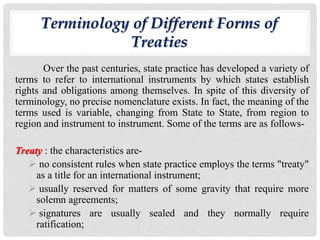 Treaties And Its Nuts and Bolts | PPTX | Political Issues & policy ...