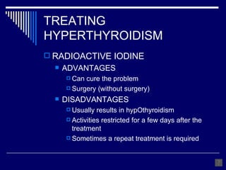 Treating Hyperthyroidism | PPT