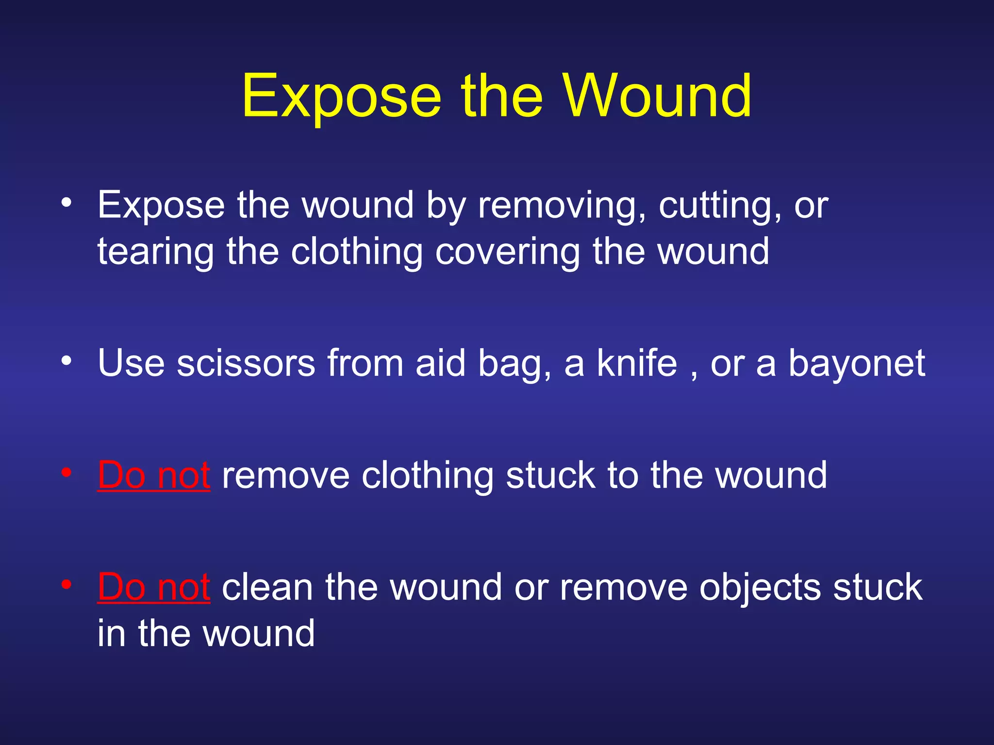 Treating Penetrating Chest Trauma | PPT