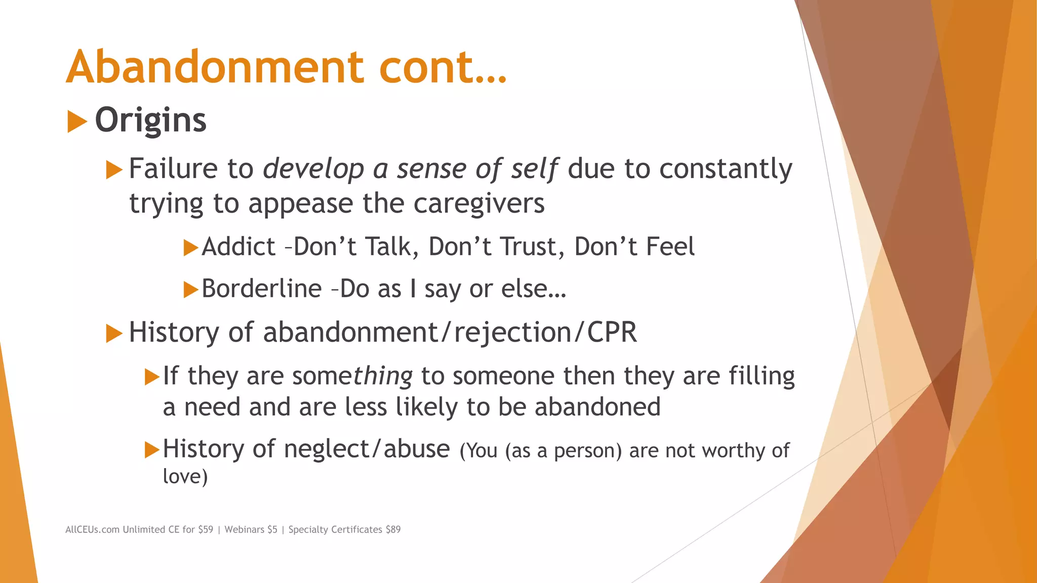 Treating Addictions and Cluster B Personality Disorder Symptoms | PPT