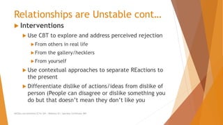 Treating Addictions and Cluster B Personality Disorder Symptoms | PPT