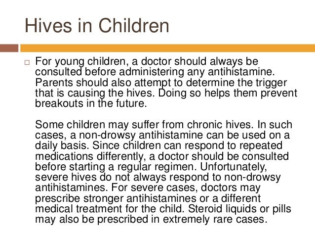 Hives In Children
