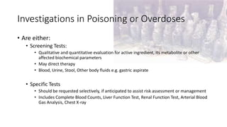 Treating poison and overdose overview | PPTX