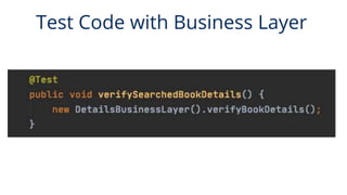Treating test code as production code | PPT
