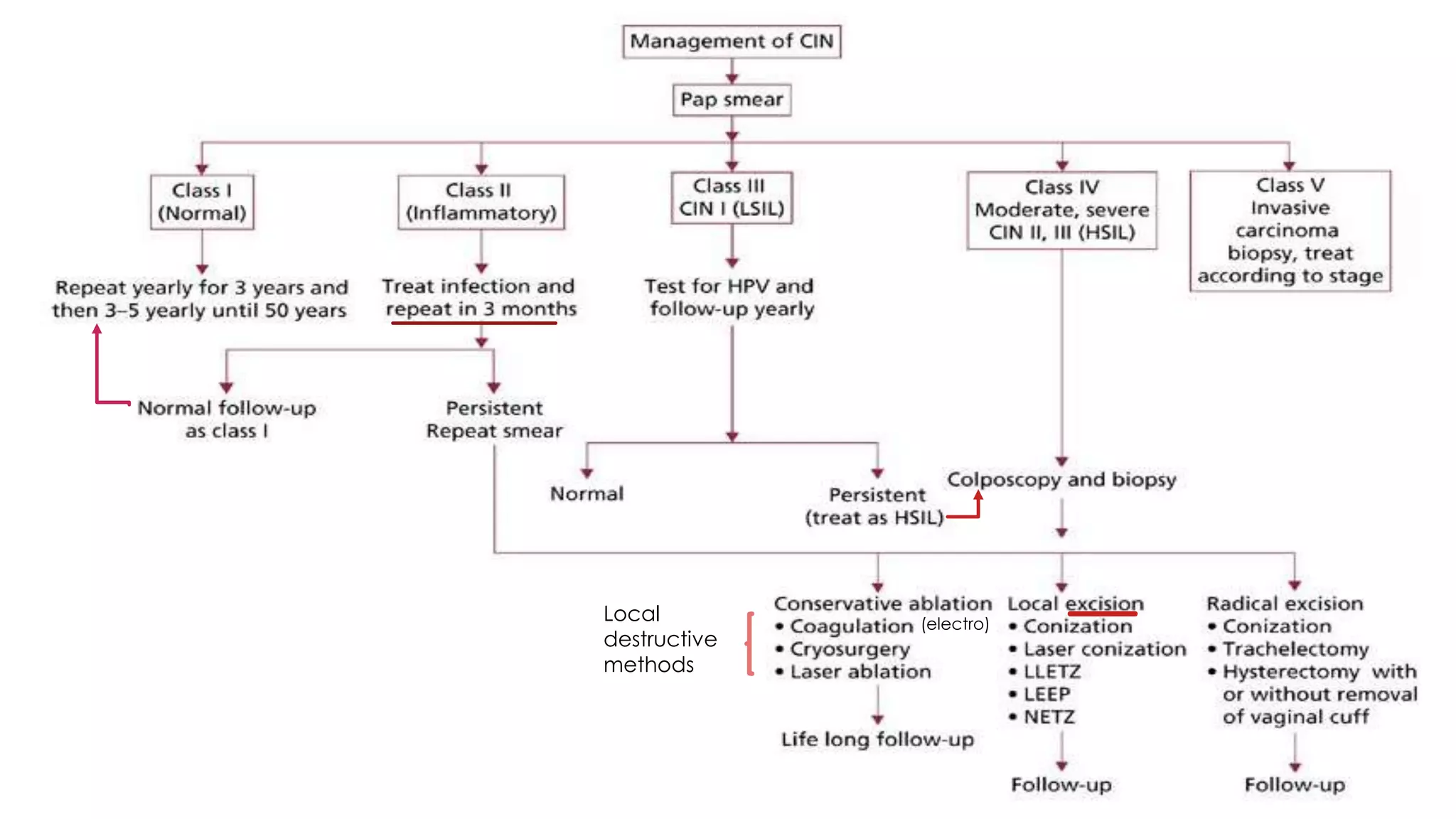 Treatment of dysplasia and cervical intraepithelial neoplasia(cin) | PPTX