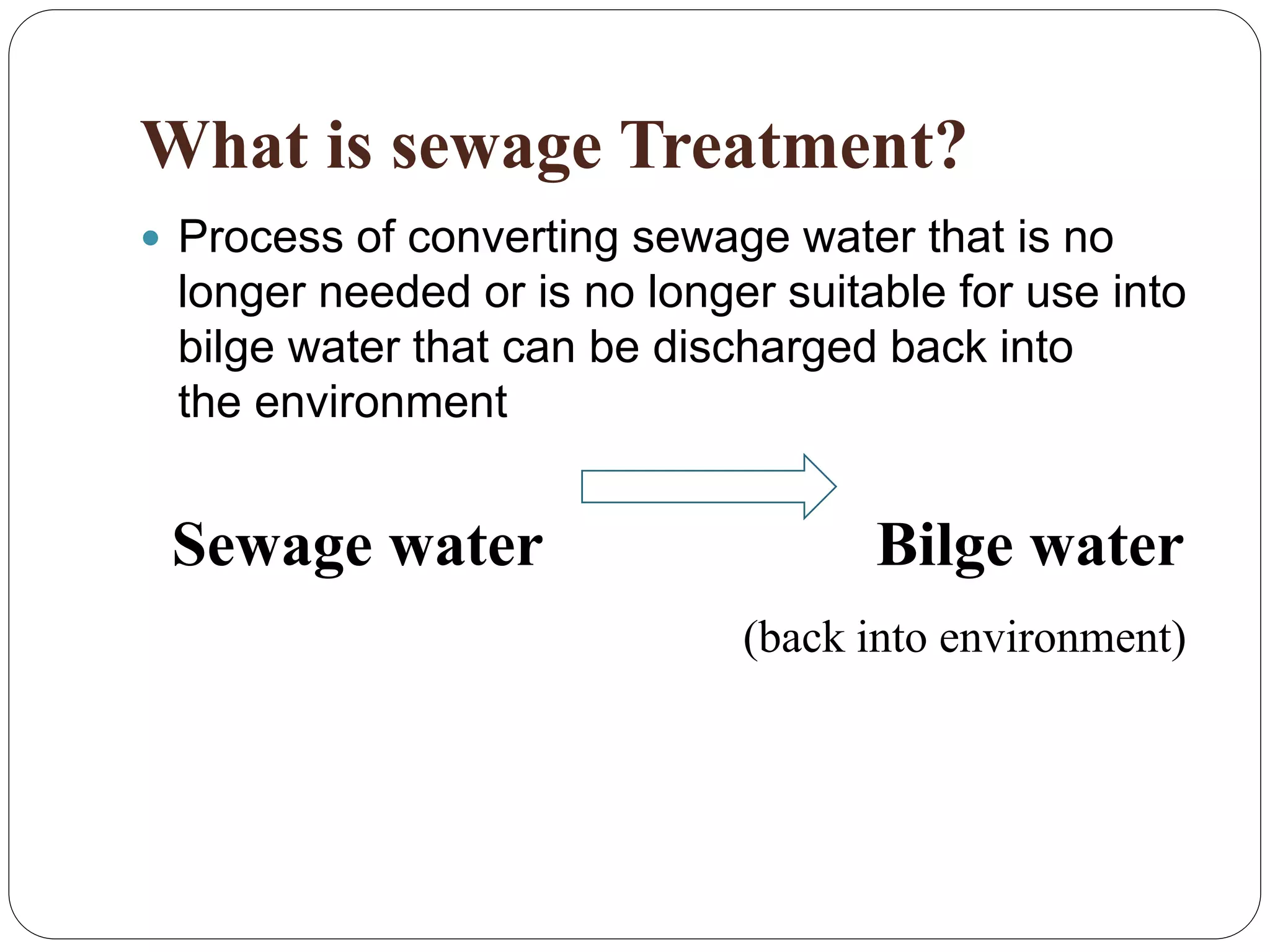 Treatments of sewage, sludge and polluted water | PPTX