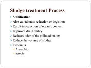 Treatments of sewage, sludge and polluted water | PPTX
