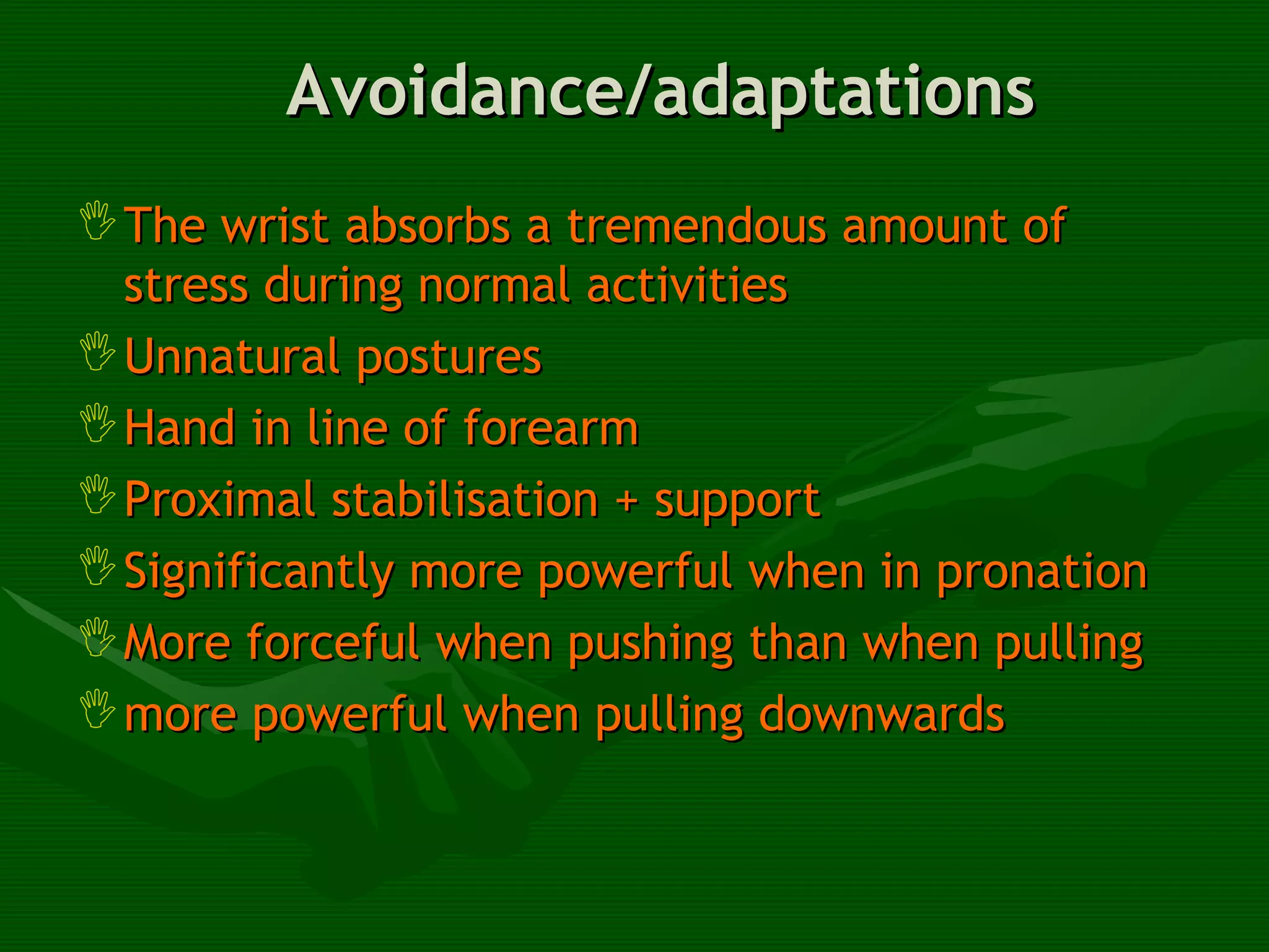 Hand Therapy - Treatment Modalities Of The Wrist | PPT