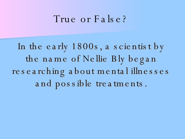 Treatment Of Mental Illness In The 1800s | PPT | Brain and Nervous ...