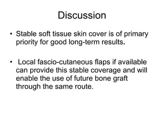 Treatment Of Post Traumatic Osteomyelitis And Infected Fractures Of | PPT