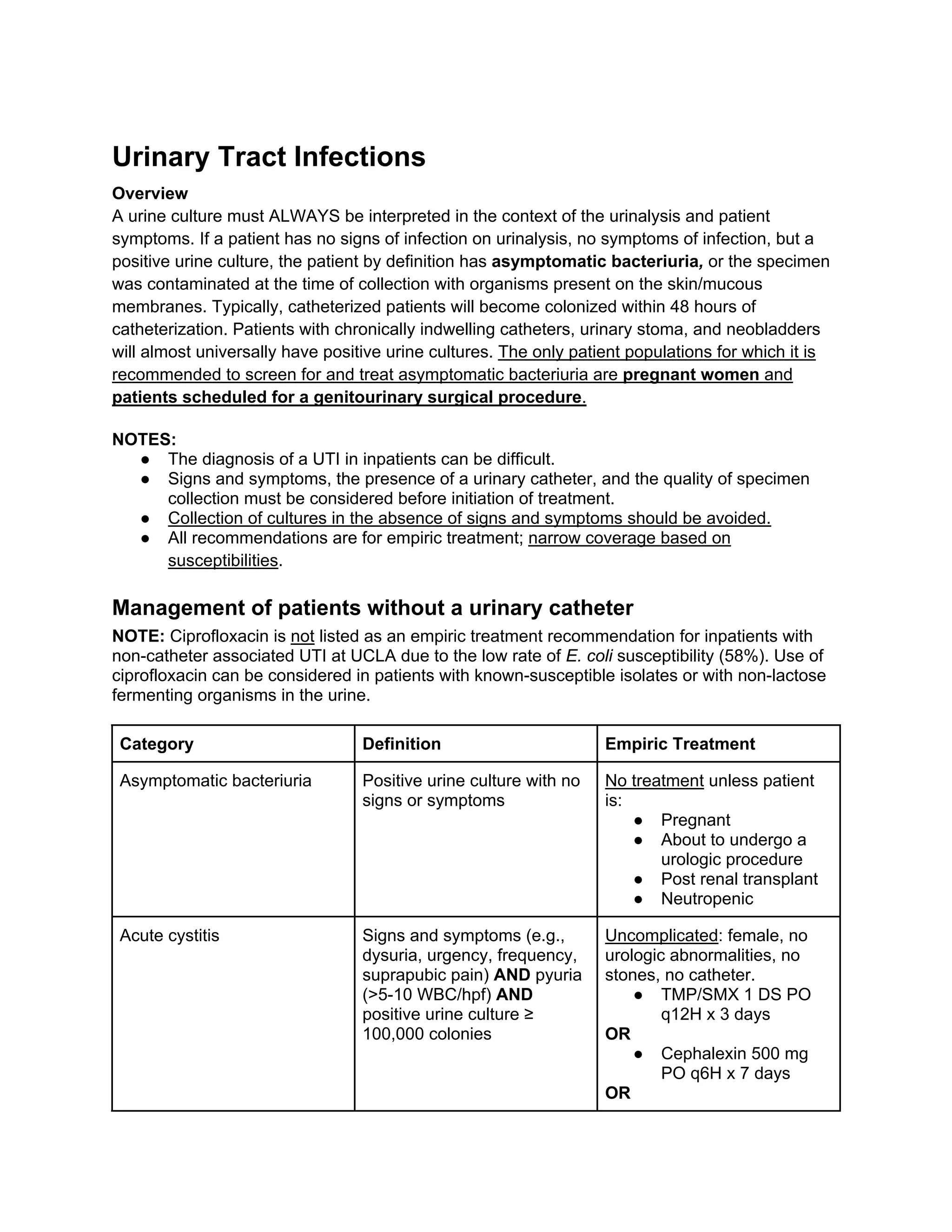 treatment of uti | PDF
