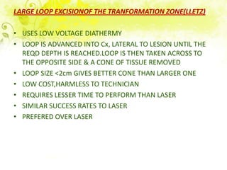 Treatment of CIN & DYSPLASIAS | PPTX