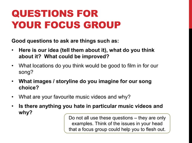 Treatment and focus group | PPT