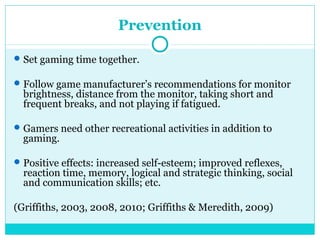 Treatment considerations internet gaming | PPT