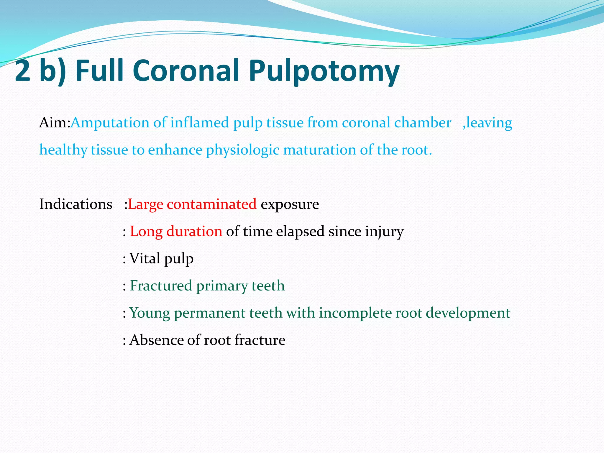 Treatment crown fracture | PPTX