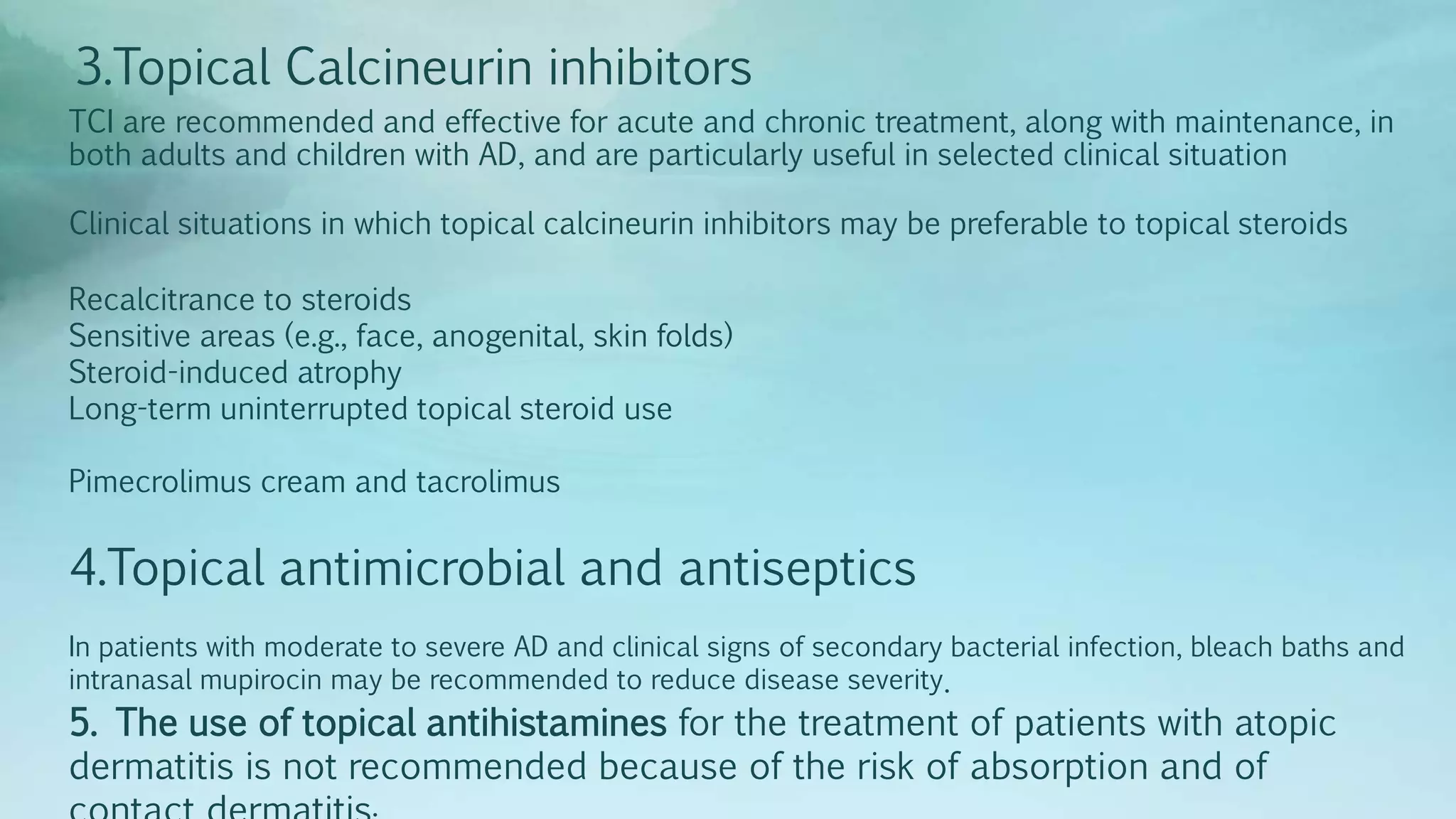 Treatment for atopic dermatitis | PPTX